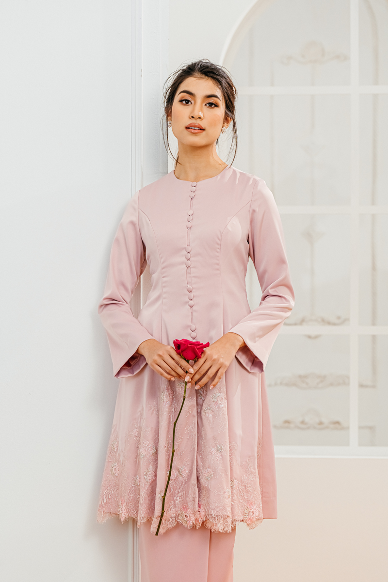 Elena Bridal Modern Kurung in Rose Pink – Rico Rinaldi