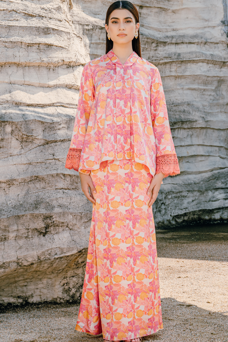 Sahira Modern Kurung Summeraya 2026 in Peach – Rico Rinaldi